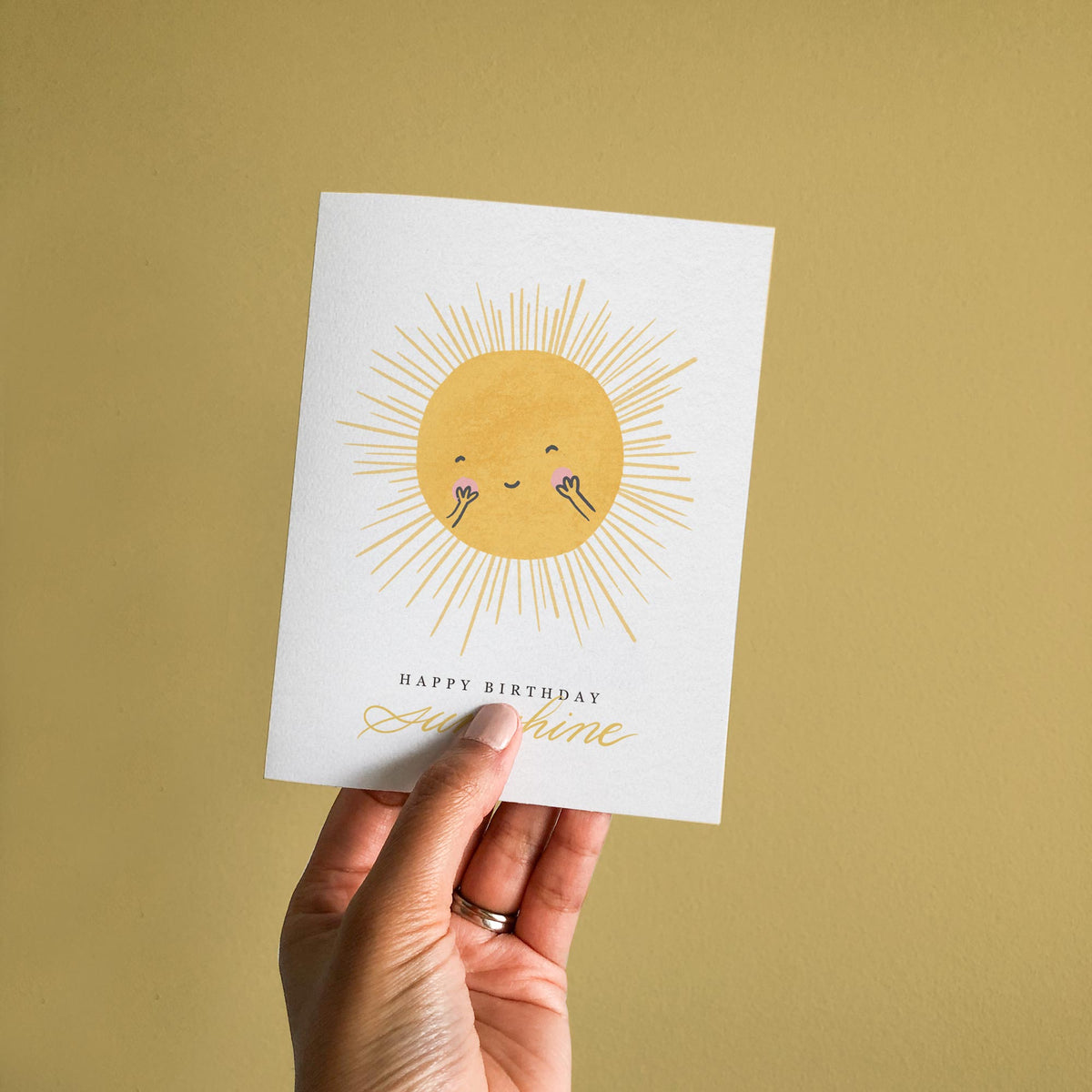 Happy Birthday Sunshine Card – Papelu Studio