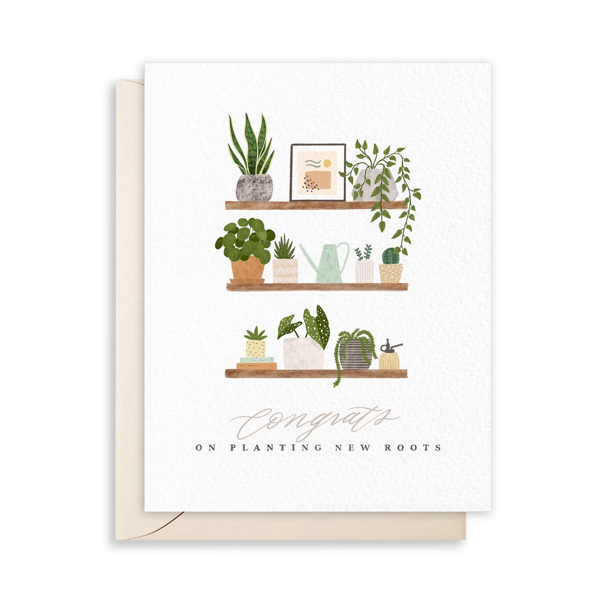 Planting New Roots Housewarming Plant Card – Papelu Studio
