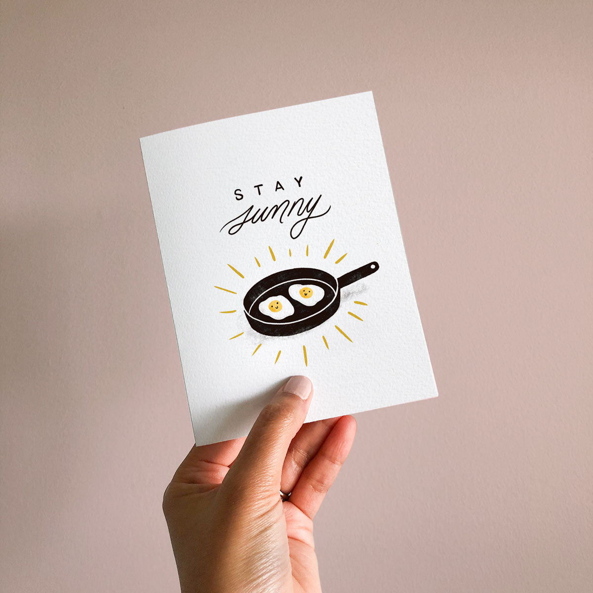 Stay Sunny Encouragement Greeting Card – Papelu Studio